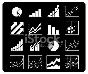 Graph And Chart Icons Stock Vector Royalty Free Freeimages