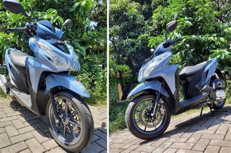 Honda Vario 125 Lama Modif Simpel Warna Unik Plus Setup Kaki Menarik