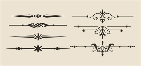 Vintage Dividers And Borders 7737197 Vector Art At Vecteezy