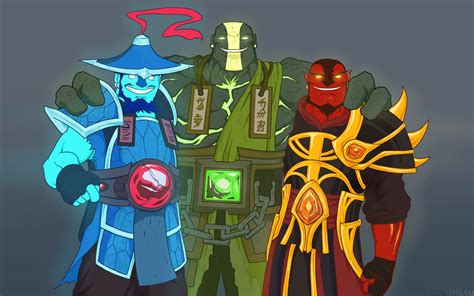 Storm Spirit Earth Spirit And Ember Spirit DoTA Game Characters HD