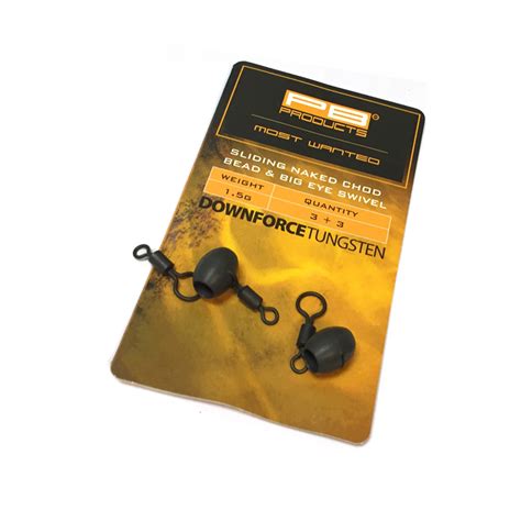 PB Products Downforce Tungsten Sliding Naked Chod Bead Big Eye Swivel
