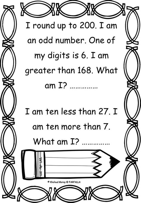 Free Math Riddle Worksheets