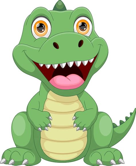 Premium Vector Cute Baby Dinosaur Cartoon