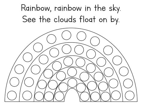 Free Printable Rainbow Dot Marker Printable