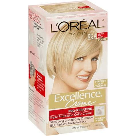 L Oreal Paris Excellence Creme Permanent Hair Dye Lightest Ash Blonde