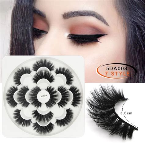 Pairs Natural Long False Eyelashes Fake Lashes Long Makeup D Mink
