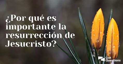 Por qué es importante la resurrección de Jesucristo Qué significa la