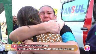 Encontro Patrícia Poeta Encontro mostra chegada de resgatados ao