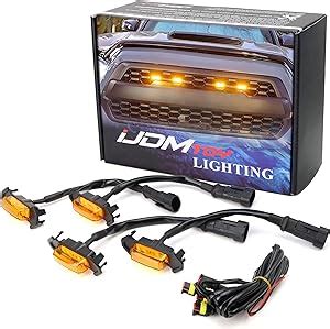 Amazon iJDMTOY Juego de 4 piezas de iluminación para parrilla