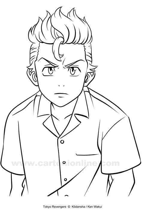 Angry Takemichi Hanagaki Coloring Pages Tokyo Revengers Coloring Porn