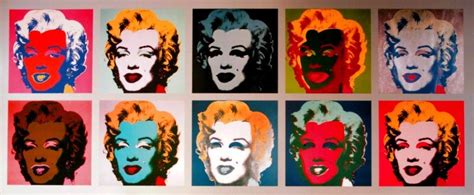 Art Print Andy Warhol 10 Marilyns 134 X 55 Cm Pop Art