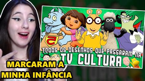 PURA NOSTALGIA Todos Os 127 DESENHOS Que Passaram Na TV CULTURA YouTube