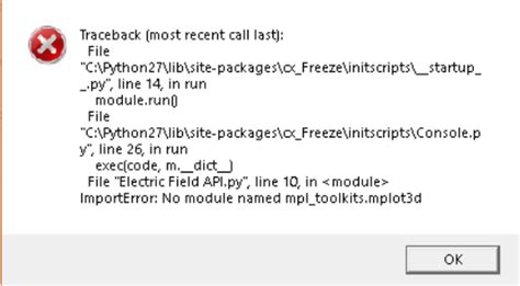 Python 2 7 Cx Freeze Fails To Freeze Script Due To Mpl Toolkits