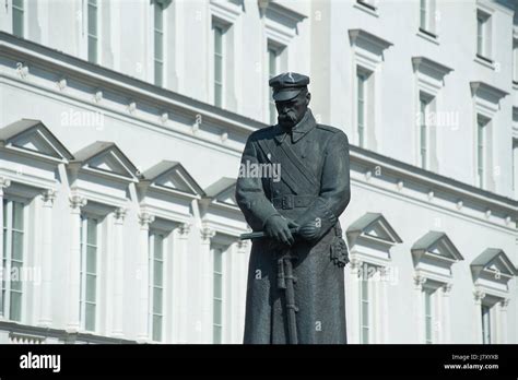 Statue Of Marshal Jozef Pilsudski In Warsaw Poland In Warsaw Poland 4