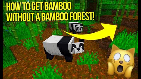 Minecraft How To Get Bamboo Without A Bamboo Forest Tutorial PS4