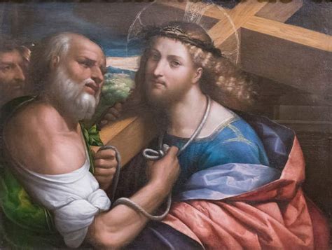 Christ Carrying The Cross By Benvenuto Tisi Da Garofalo