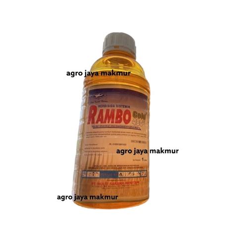 Jual Rambo Gold 480SL 1 Liter Herbisida Obat Pembasmi Rumput Sampai Ke