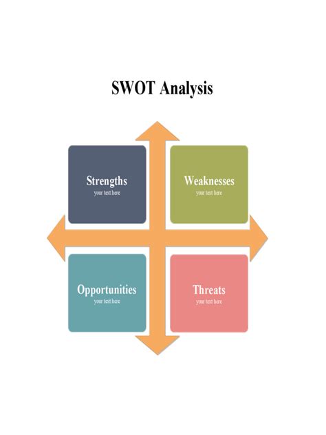 Swot Analysis Template Word 7 Free SWOT Analysis Templates Excel