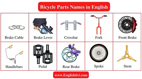 Bike Part Names Diagram Posters Labeled Englishclub Diagrams