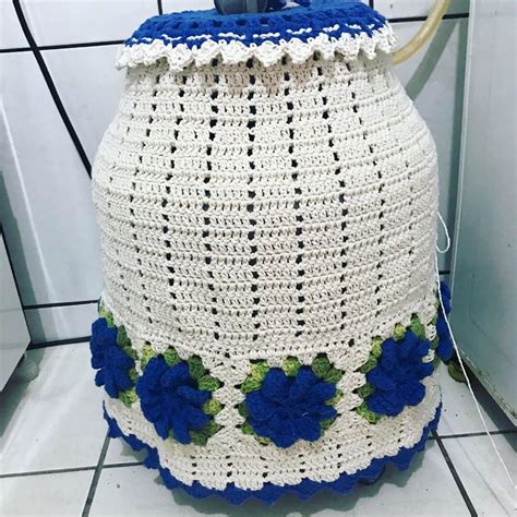 Capa para botijão de gás em crochê Elo7 Produtos Especiais