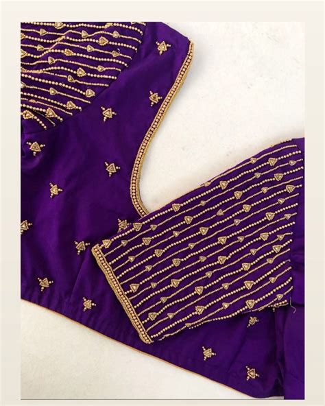 Aari Work Hand Work Design Maggam Work Bridal Blouse Designs