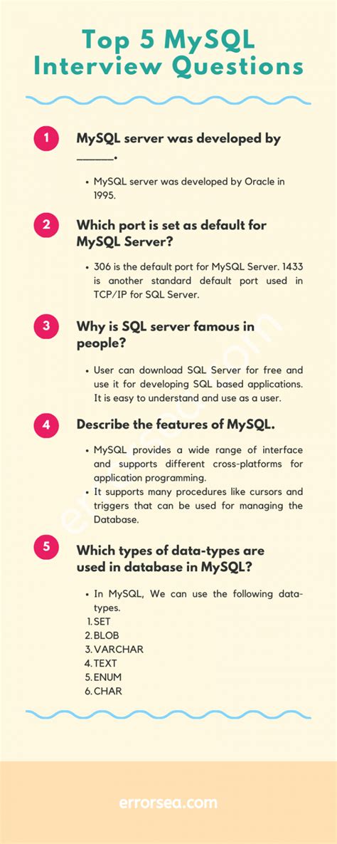 top 25 mysql interview questions and answers for experienced free pdf download errorsea
