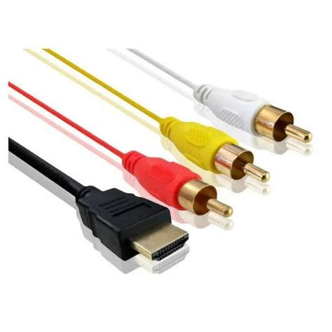 Cabo Adaptador Hdmi X Av Rca Padrão MadeiraMadeira