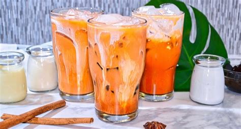 Cara Membuat Thai Tea Yang Enak Dan Segar Resepnya Hanya Pakai 2 Bahan