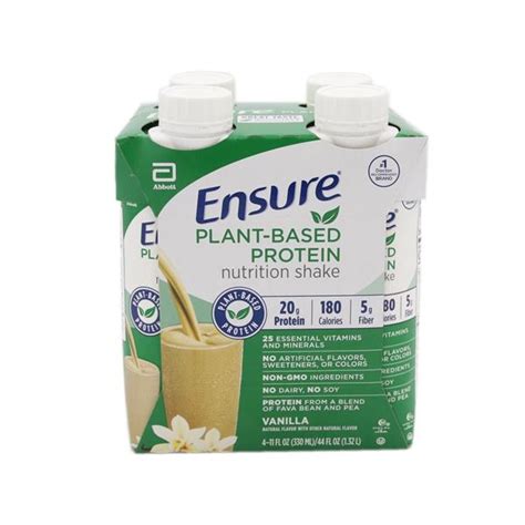 Ensure Plant Based Vanilla Protein Nutrition Shake Ct Hy Vee Aisles