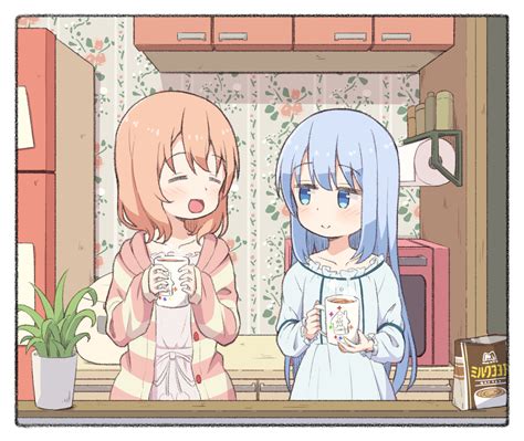 Kafuu Chino And Hoto Cocoa Gochuumon Wa Usagi Desu Ka Drawn By Mohei
