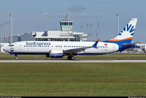 TC SOM SunExpress Boeing 737 8 MAX Photo By Hugo Schwarzer ID 1555593