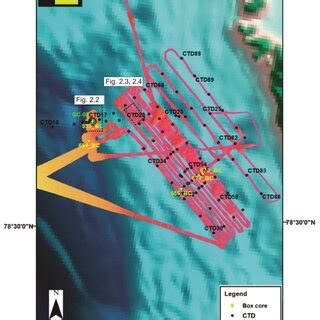 1a Close Up Of The Multibeam Survey Along The Continental Shelf