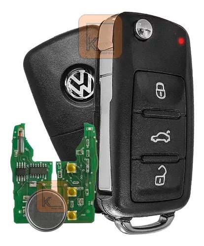 Chave Canivete Completa Vw Gol Jetta Voyage G6 Fox Golf 3 Bt