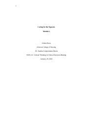 Nr 509 Week 6 IHuman Assignment Reflection Worksheet Docx Week 6