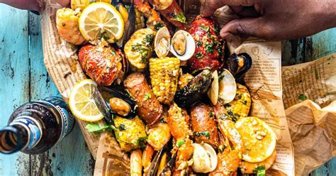 Cajun Seafood Boil With Garlic Butter Sauce Recipe Yummly