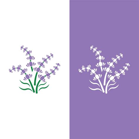 Fresh Lavender Flower Logo Vector 7856595 Vector Art At Vecteezy