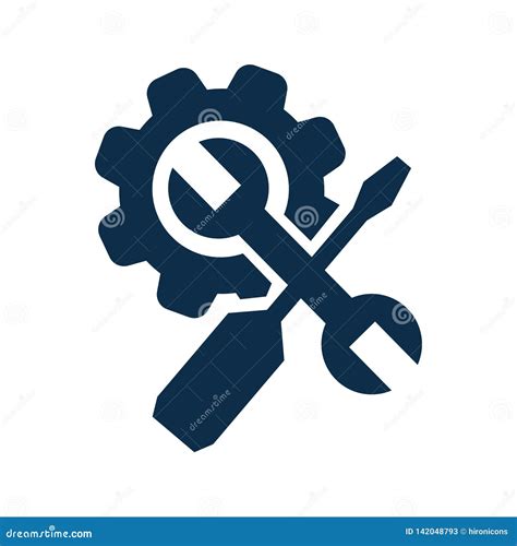 Icono Del Vector De Los Ajustes Stock de ilustración Ilustración de