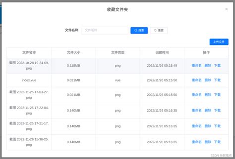 java vue 实现文件管理系统（超简洁） vue 文件管理 csdn博客