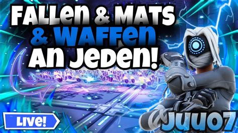 Fortnite RDW Live Mats Fallen und Waffen Verschenken DC Join für mehr