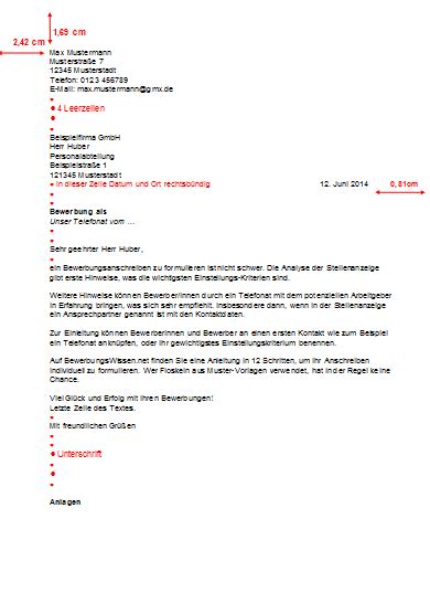 Bewerbungsschreiben Din Muster Bewerbungswissen Net