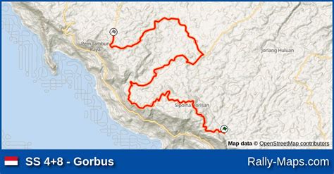 Mapa Harmonogram Profil Elewacji OS 4 8 Gorbus Danau Toba Rally