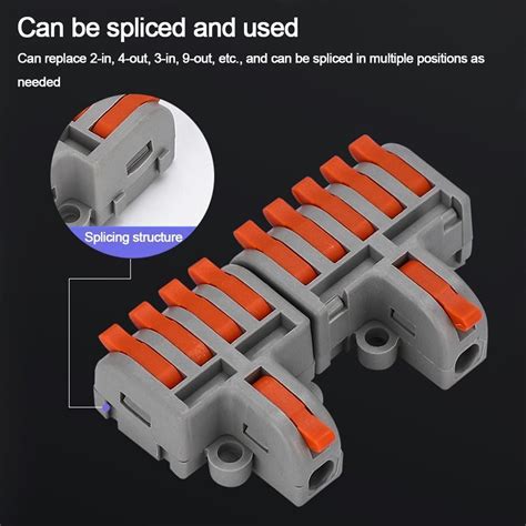 Universel Bloc Terminal Rapide Compact Blocs De Jonction Push In