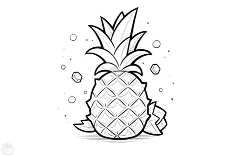 Piña Para Colorear