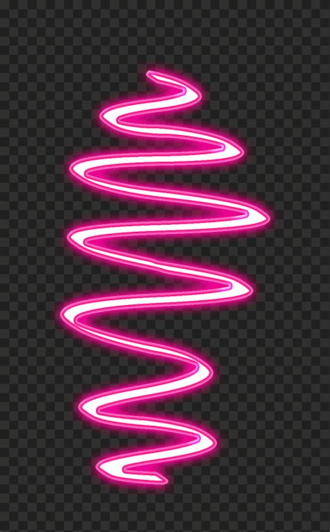 Hd Pink Glowing Neon Zigzag Line Transparent Png Citypng
