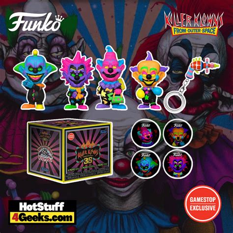 New Killer Klowns Black Light Funko Collector Box