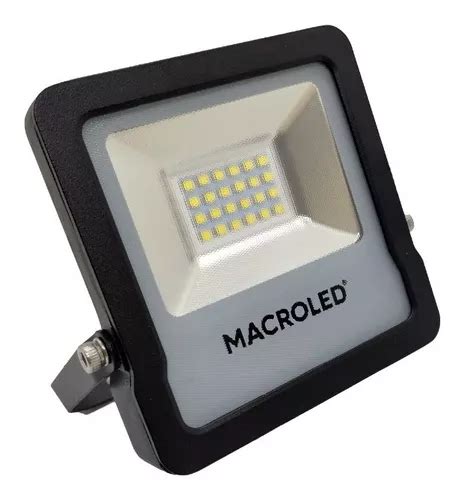 Reflector Proyector Led 20 W Macroled Para Exterior Ip65
