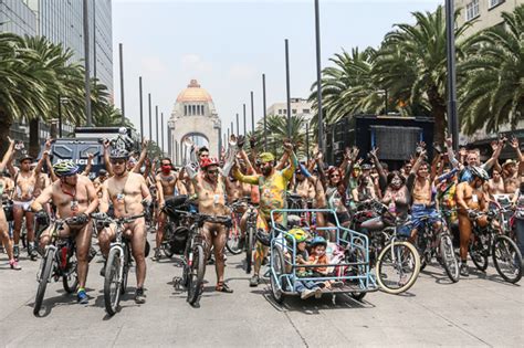 chilango GALERÍA Así se puso la rodada nudista 2015