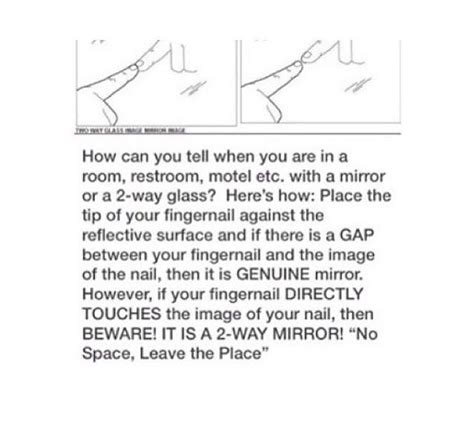 Beware Of 2 Way Glasses Heres How To Tell Reflective Surfaces Mirror Image Surface
