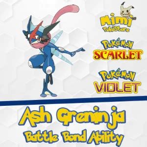 Ash Greninja Battle Bond Ivs Pok Mon Scarlet E Violet Others Dfg