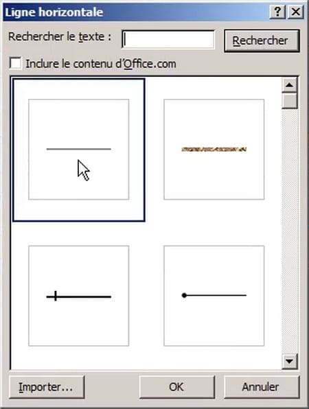 Ins Rer Une Ligne Horizontale Avec Word